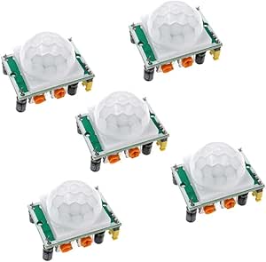 Amazon.com: 5PCS HCSR501 PIR Infrared Sensor Adjust IR Pyroelectric ...