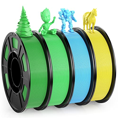 Snapklik.com : 3D Printer Filament Bundle 250g X 4 Spools, PLA Filament ...