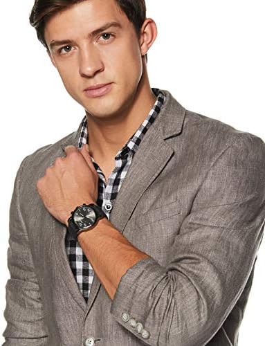 Emporio Armani Herren Chronograph Quarz Uhr mit Stoff Armband AR11154 ...