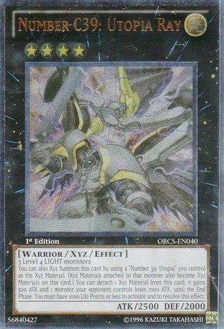 Yu-Gi-Oh! - Number C39: Utopia Ray (ORCS-EN040) - Order of Chaos ...