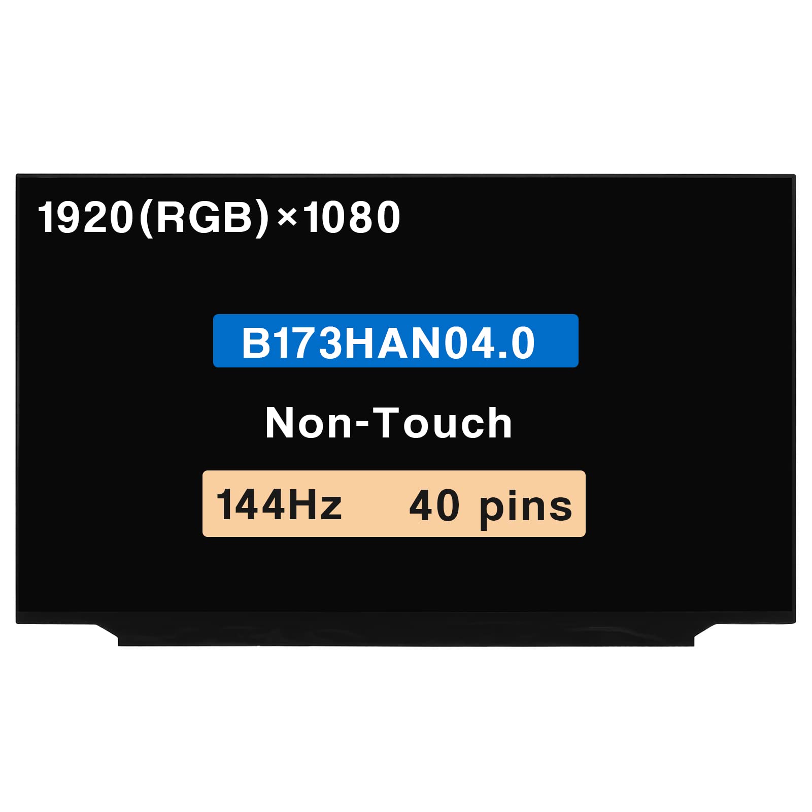 BTSELSS LCD Replacement B173HAN04.0 B173HAN04.9 B173HAN04.4 N173HCE-G33 ...