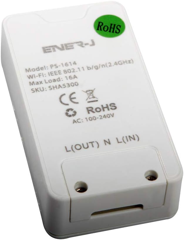 ENERJ Smart Wifi Inline Switch 10A, Wireless Remote Control Your Light ...