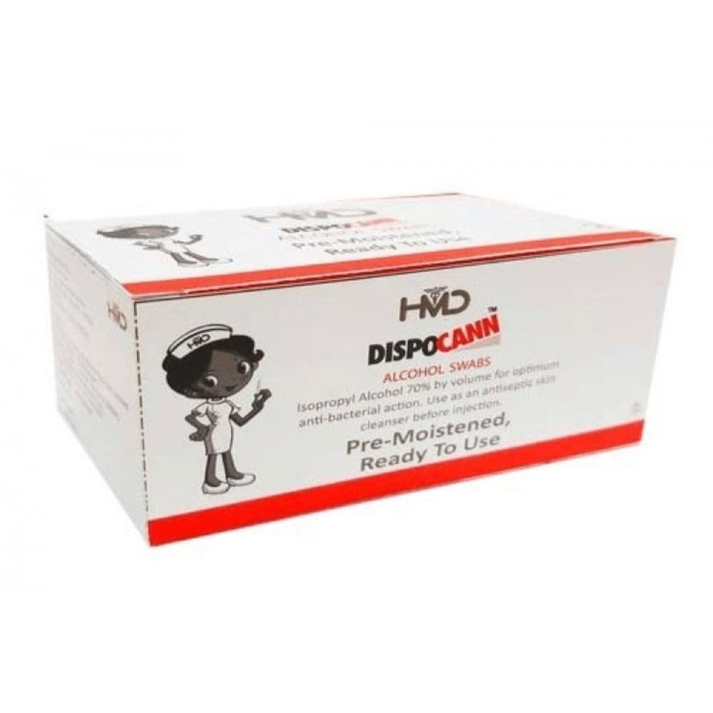 Dispovan Dispocann Alcohol Swabs | Sterile Cotton Disinfection Prep ...