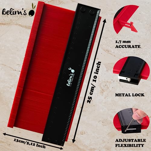 XXL Lockable Contour Gauge – Metal Lock – Contour Copier – Cutting Jig ...