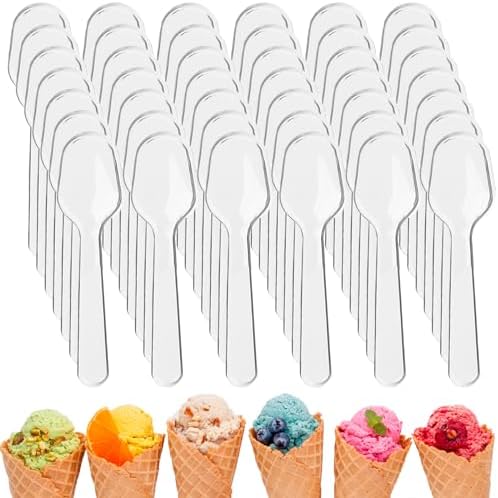 Amazon.com: 1000 PCS Mini Clear Tasting Spoons Plastic Sampling Spoons ...