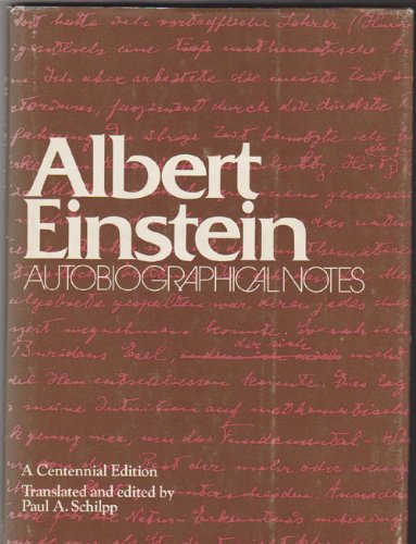 Albert Einstein: Autobiographical Notes (English and German Edition ...