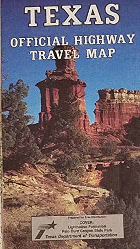 Texas Official Highway Travel Map: Texas Department of Transportation ...