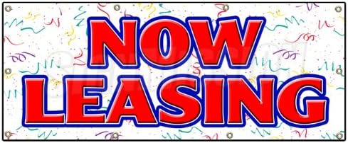 Amazon.com : 36"x96" Now Leasing Banner Sign for Lease Rent Office ...