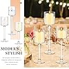 Amazon.com: Yaomiao 36 Pcs Tall Glass Candle Holder Clear Tea Light ...