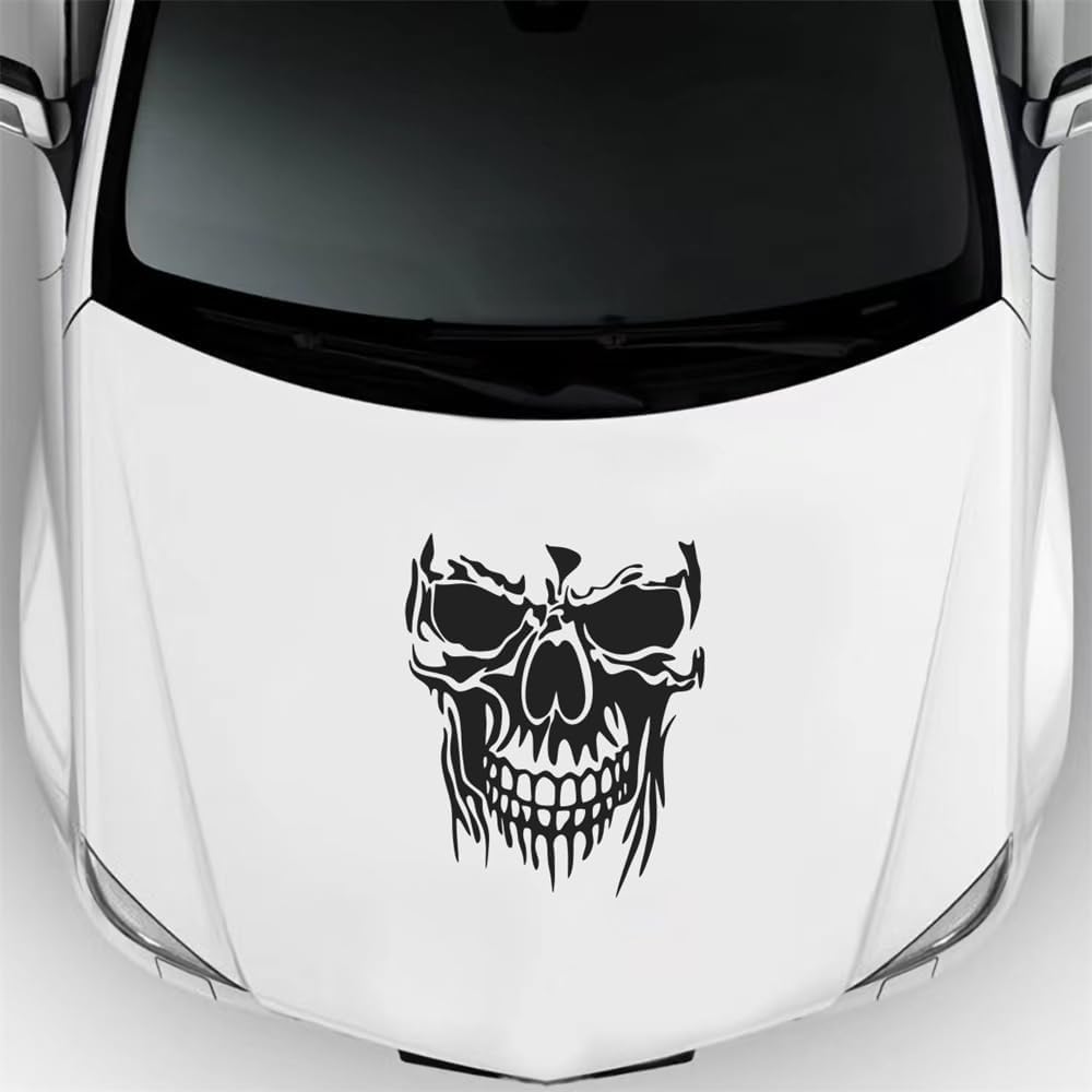 Amazon.com - 3D Skull Car Decals Skull Car Hood Stickers for Auto,Truck ...
