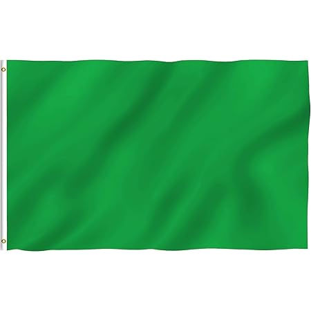 ANLEY Fly Breeze 3x5 Foot Solid Green Flag - Vivid Color and Fade Proof ...