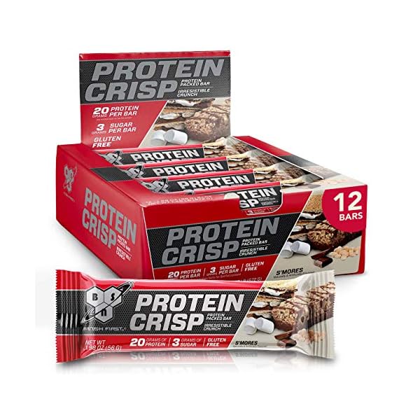 BSN Protein Bars - Protein Crisp Bar by Syntha-6, Whey Protein, 20g of ...