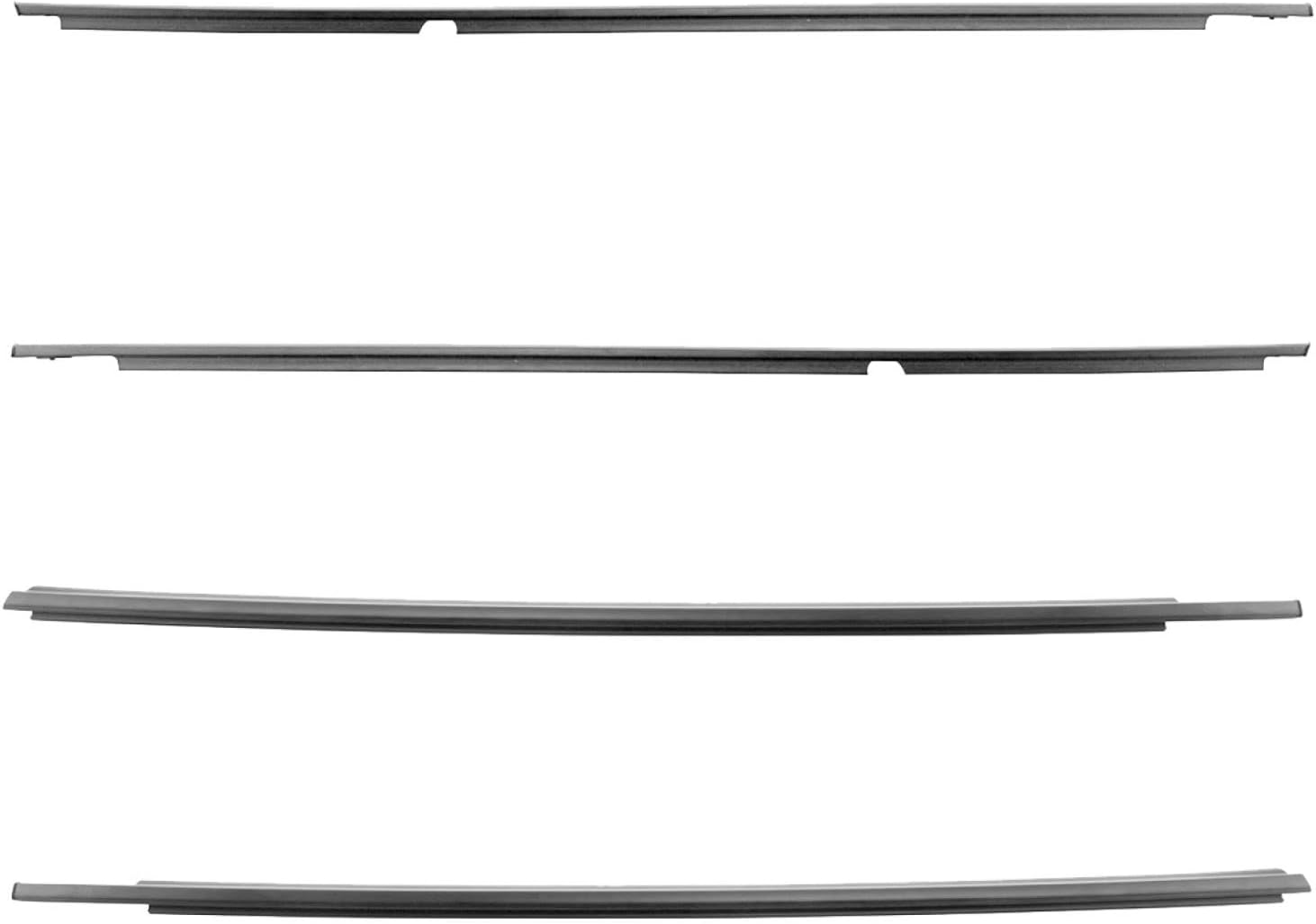 Amazon.com: 4 Piece Front & Rear Outer Door Belt Molding Weatherstrip ...