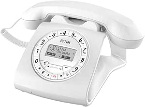 Tim Sirio Classic Telefono Ergonomico a Filo, Bianco : Amazon.it ...