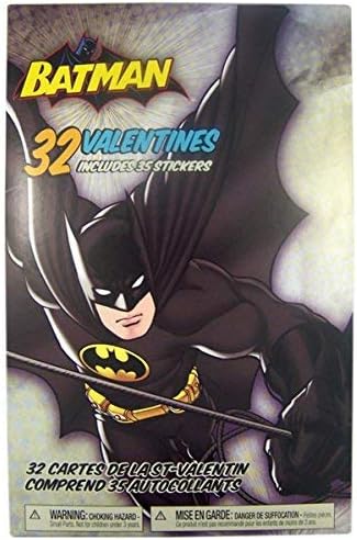 Amazon.com: Batman Valentine's Day Cards with Stickers, 32 Count ...