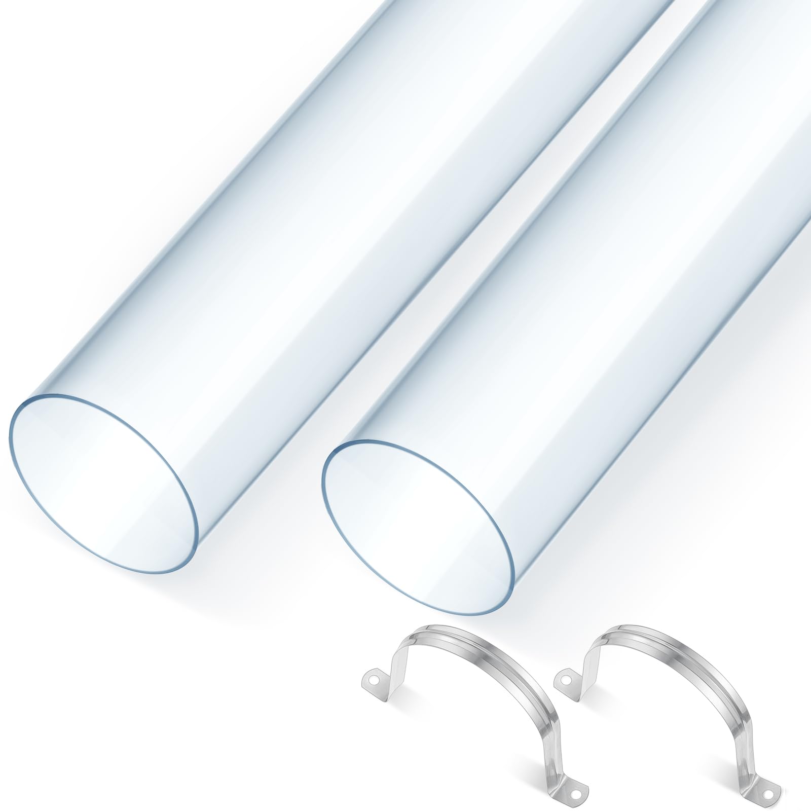 Snapklik.com : Sasylvia 2 Sets Dust Collection Clear PVC Pipe 4 X 36 ...
