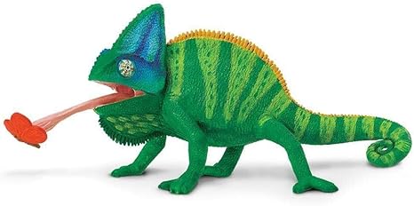 Amazon.com: Safari Ltd. Veiled Chameleon Figurine - Detailed 9.25 ...