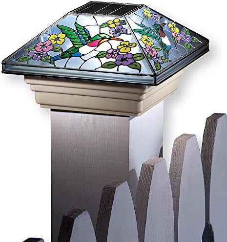 Amazon.com : Collections Etc Spring Solar Fence Post Cap Light with ...