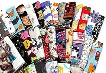 Amazon.com: 10 Fat Quarters - Cats Kittens Kitty Cat Pets Felines ...
