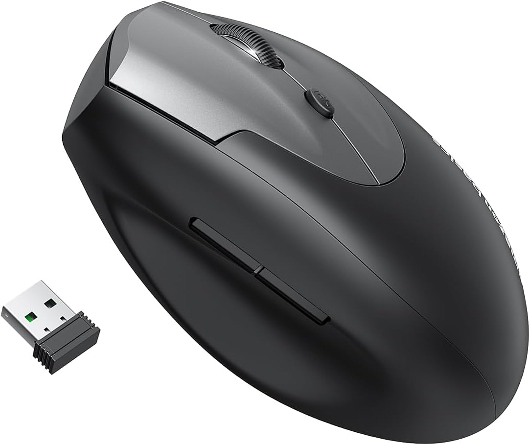 Amazon.in: Buy amazon basics Ergonomic Mouse, Vertical Mouse 6 Buttons ...