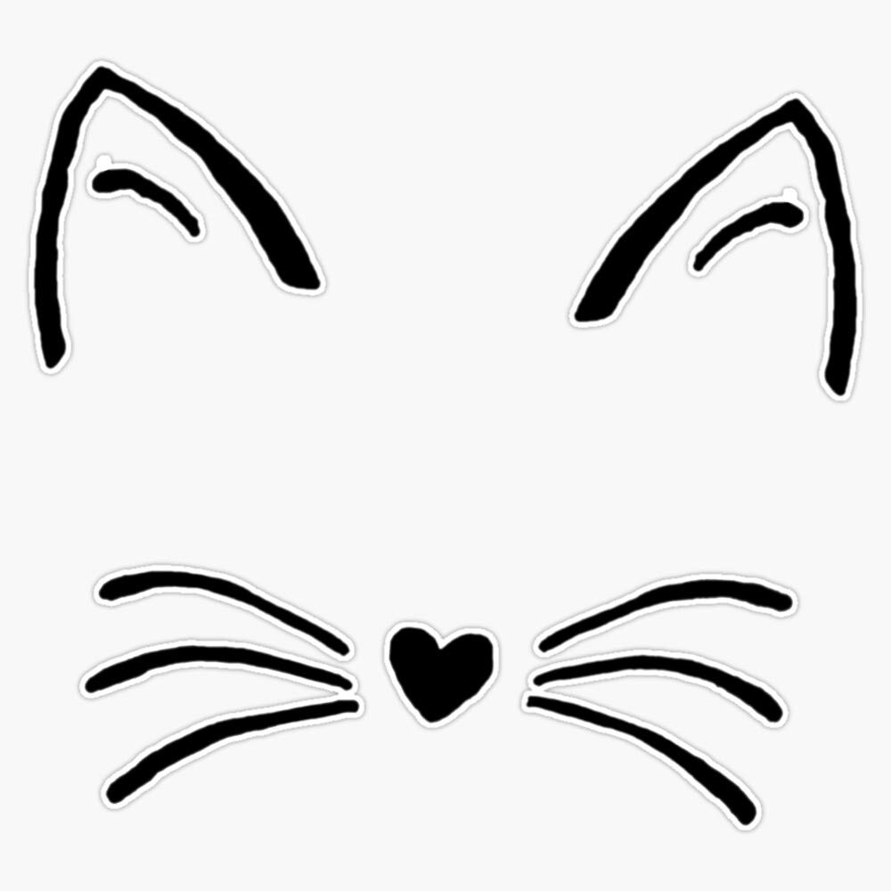 Cat Face Sticker