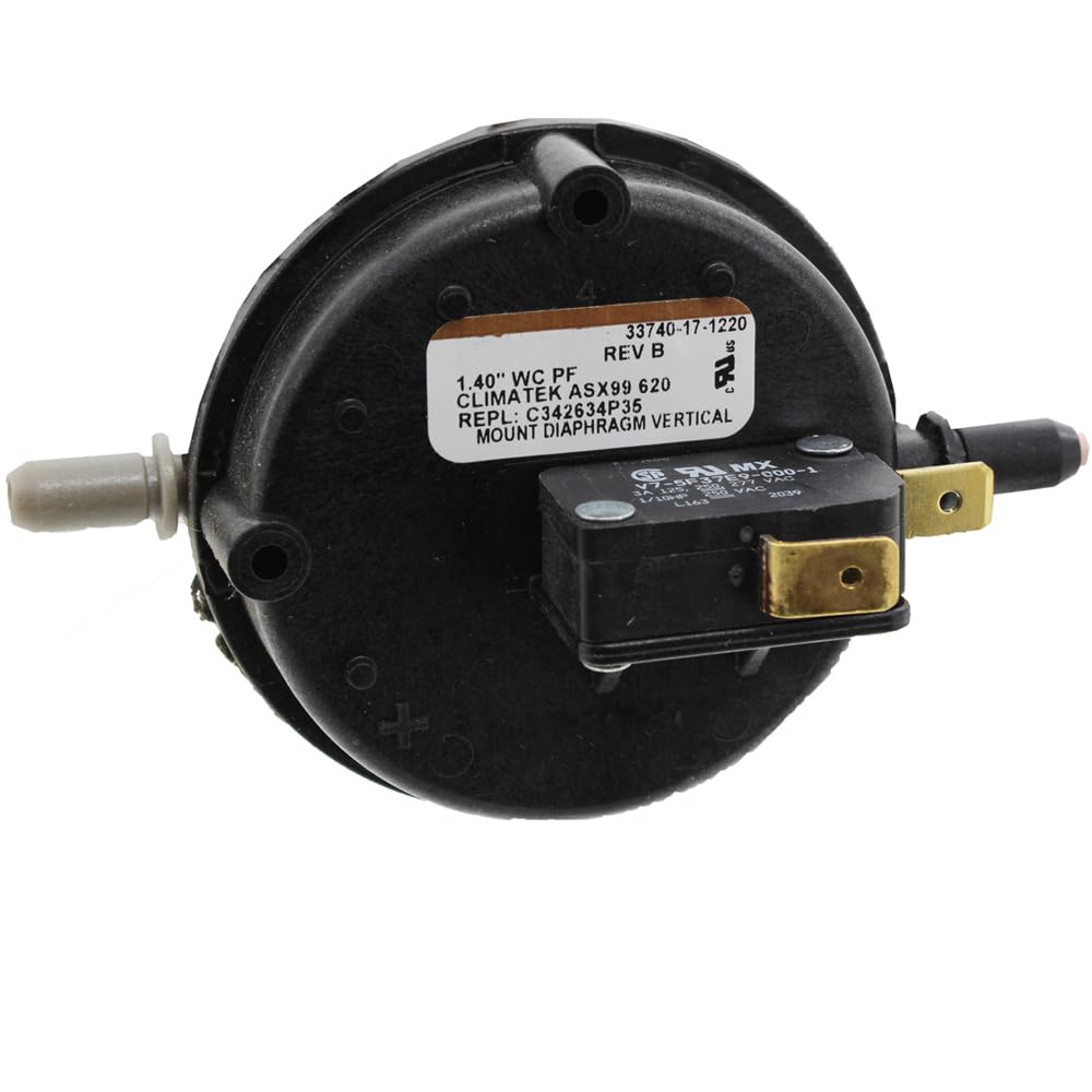 Furnace Vent Air Pressure Switch - Fits Trane Part # C342634P35: Amazon ...