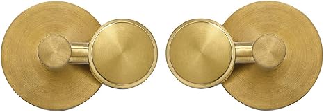 Amazon.com: Hamilton Hills Round Brushed Gold Pivot Mirror Hardware ...