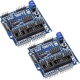 ・ブランド:Rasbee・製造元:Rasbee・製造元/メーカー部品番号:Sensor Shield・🚩インタフェース： IICインターフェース、 サーボコントローラのインターフェース、 Bluetoothモジュール通信ポート、・🚩SDカー...