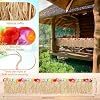 Amazon.com: Lyrow Natural Hawaiian Luau Grass Raffia Fringe Banner 143 ...