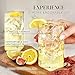 Amazon.com | Kitchen Lux Square Drinking Glasses Set of 2 - Square ...