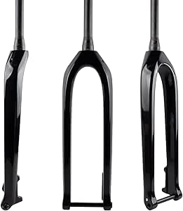 Amazon.com: 27.5/29 Bike Rigid Fork Carbon Fiber Mountain Bike Fork 1-1 ...