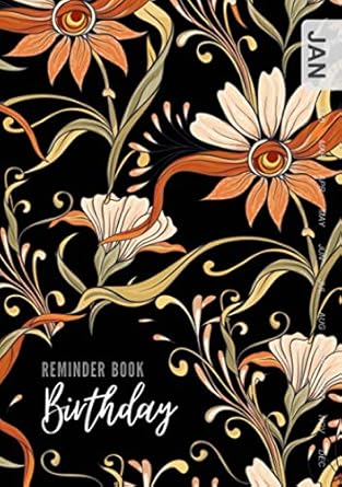 Birthday Reminder Book: A5 Medium Notebook for Recording Birthdays and ...