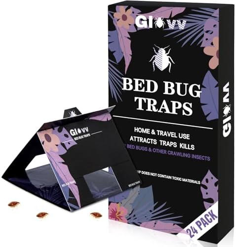 Amazon.com : Bed Bug Traps 24 Pack, Sticky Glue Pre-Scented Bed Bug ...