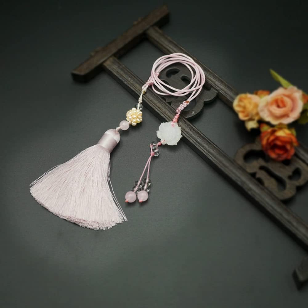 Amazon.com: qbodp Rope Bookmark with Pearl Lotus Tassel,Classical ...