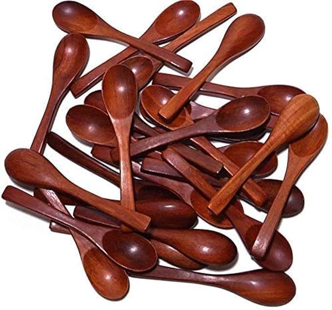 JP WOOD CRAFT Handmade Wooden Masala Spoons for Small Containers ...