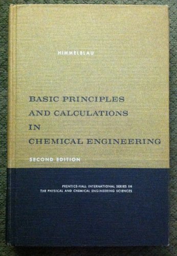 Buy Basic Principles and Calculations in Chemical Engineering Book ...