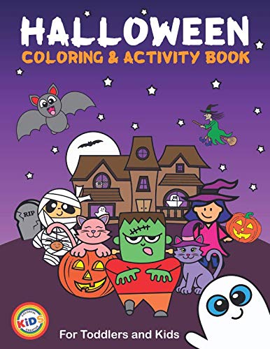 Halloween Coloring and Activity Book For Toddlers and Kids: Kids ...