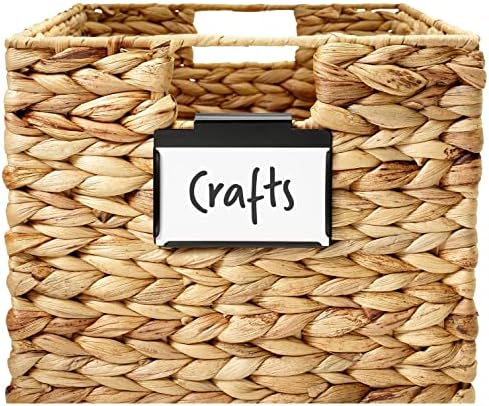 Amazon.com : Lulalu Metal Bin and Basket Label Clips for Storage Bins ...