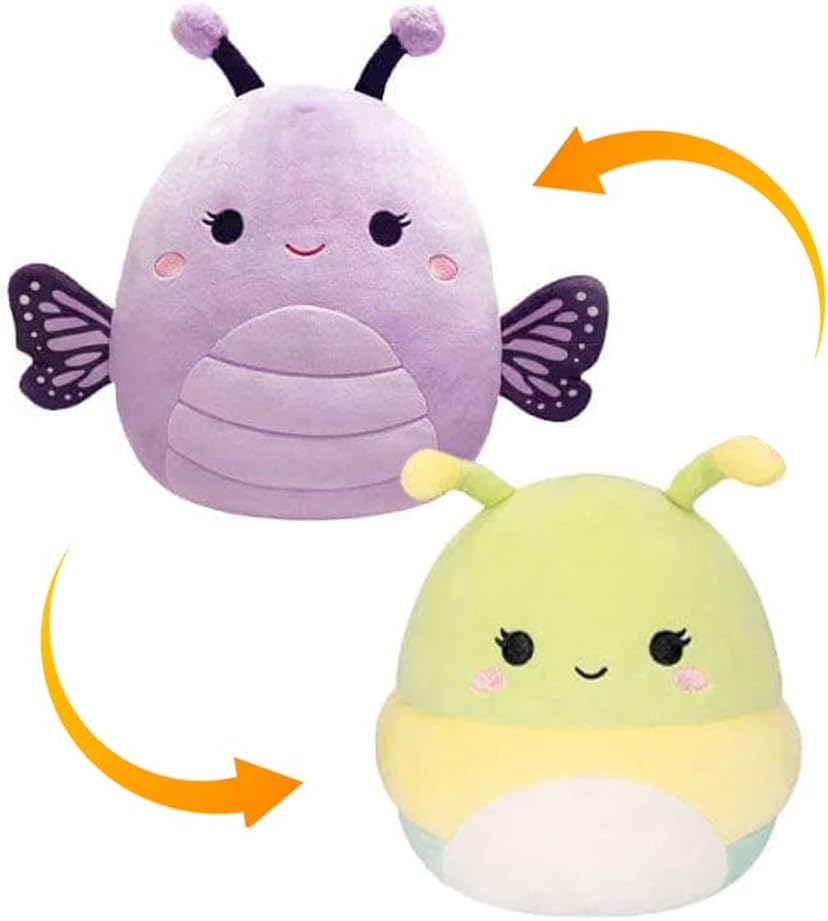 Squishmallows 5 inch Flip-A-Mallows Kellytoy Pluch (Rutabaga & Bibiana ...