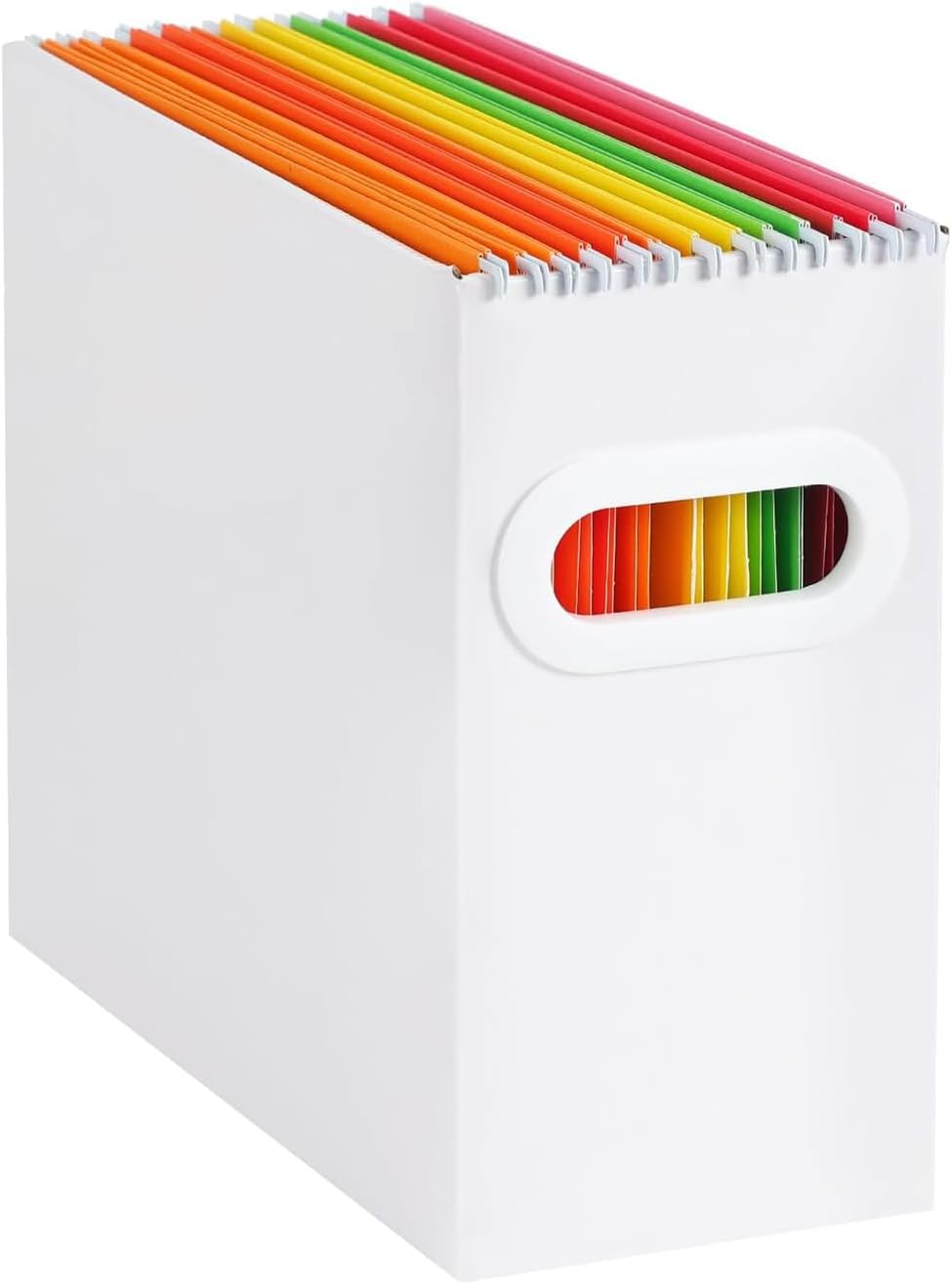 Yanshe Dokumentenbox, weiß zusammenklappbar Gewellt Faltbare Ordner-Box ...