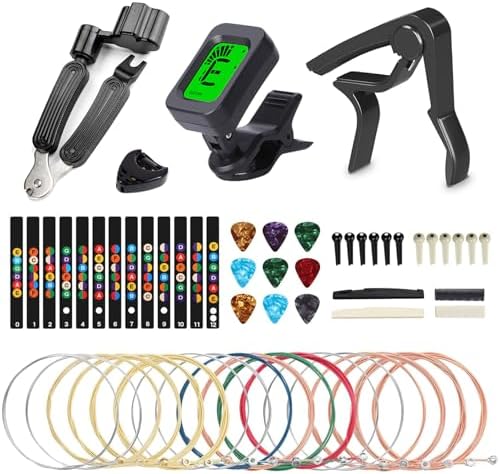 Amazon.com: Acoustic Guitar Accessories Kit Including acoustic Guitar ...