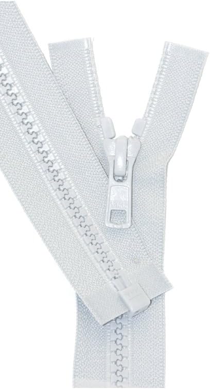Amazon.com: YKK Vislon Zipper, 5 Molded Plastic Separating Bottom ...