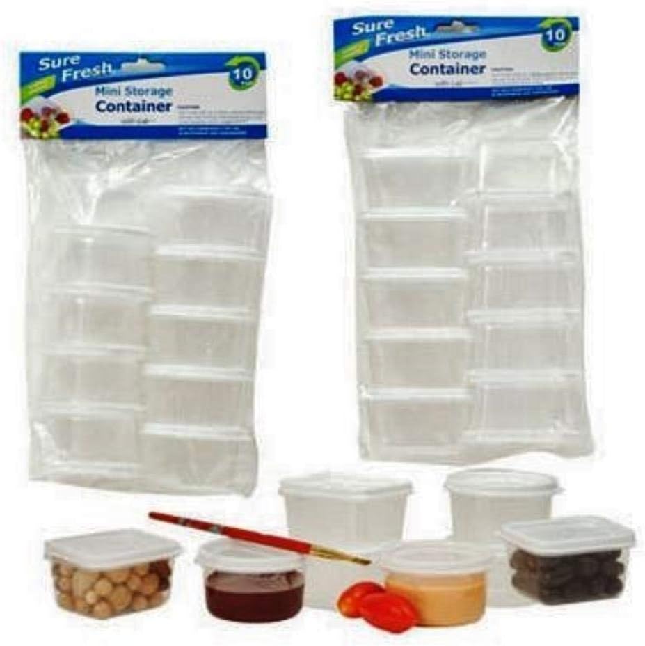 Amazon.com: 636643 Mini Storage Containers with Lids, Sure Fresh ...