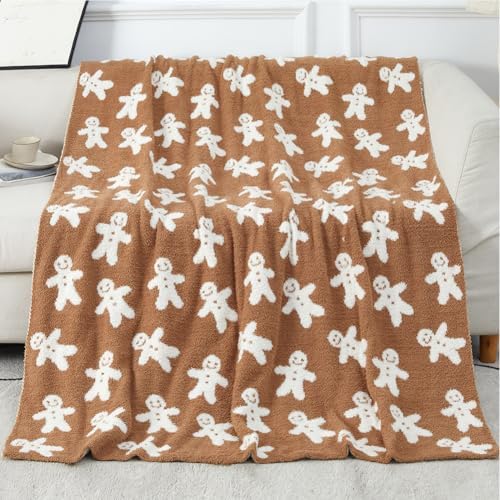 Amazon.com: Christmas Gingerbread Throw Blanket Gingerbread Man Throw ...