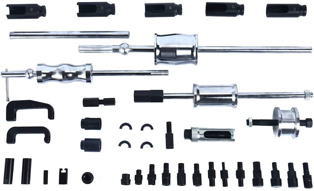 Pneumatic Slide Hammer 40-Piece Diesel Injector Extractor Tool Set ...