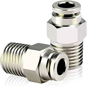 Amazon.com: The Pneumatic 304 Stainless Steel Male Straight 1/2 Inch ...