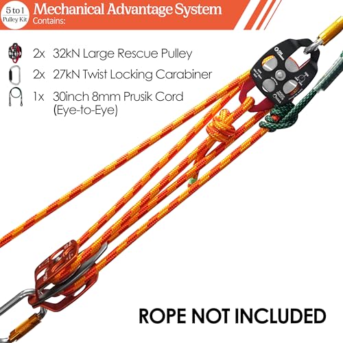 Snapklik.com : GM CLIMBING Hardware Kit For 5:1 Mechanical Advantage ...