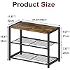 Yusong Shoe Rack, 3 Tier Shoe Organizer Storage for Closet Entryway ...