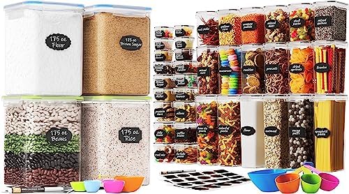 Amazon.com: Chef's Path Extra Large & Airtight Food Storage Containers ...