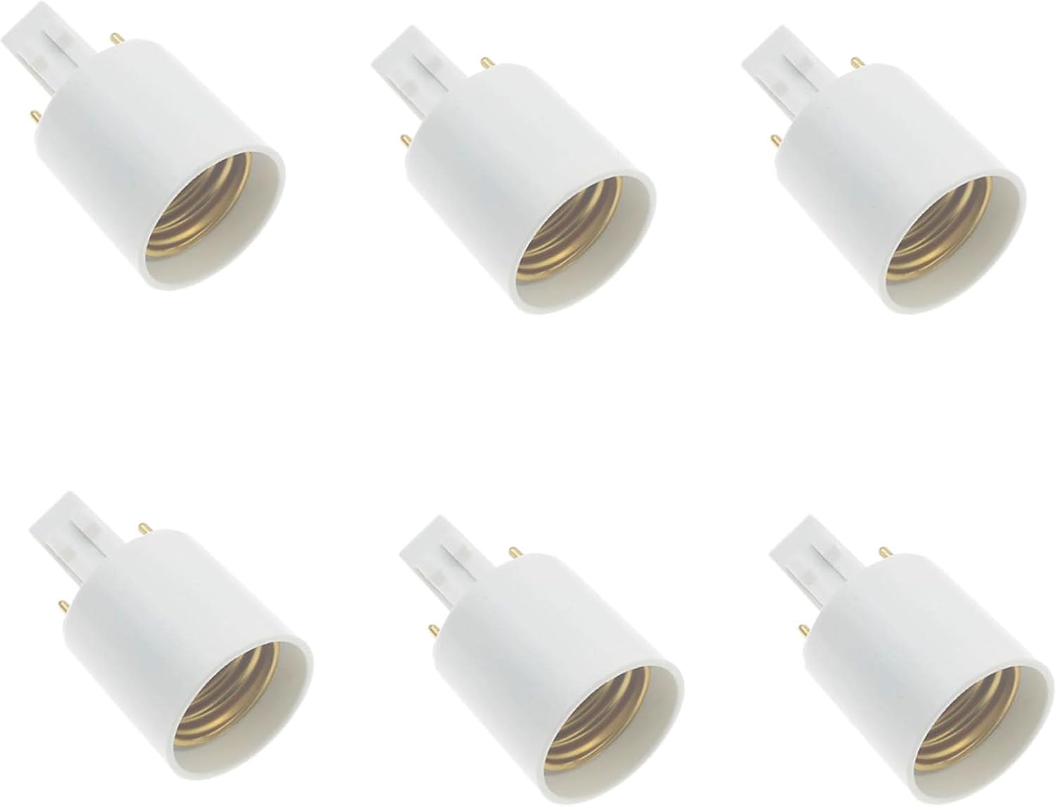 Amazon.com: OZXNO 6 Pcs Gx23 to E26/E27 Socket Adapter 2 Pin Bulb Base ...